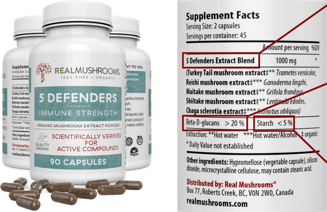 Best Organic Mushroom Supplements (Blends) Brands Reviews