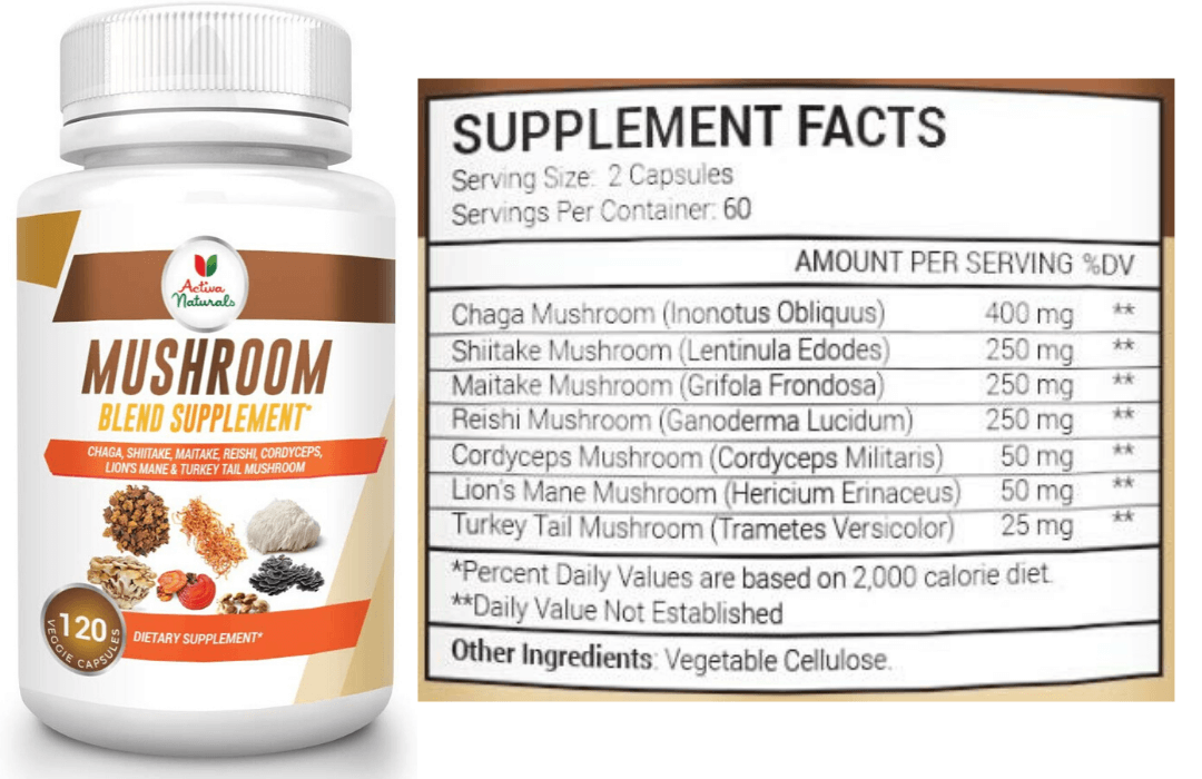 Best Organic Mushroom Supplements (Blends) Brands Reviews