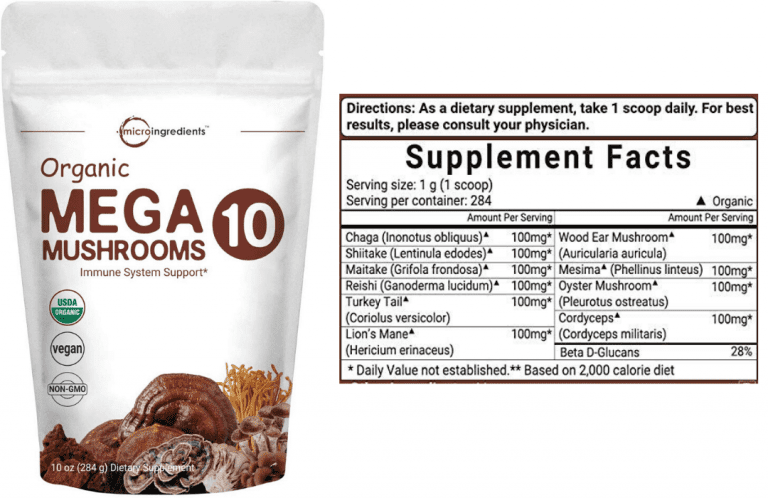 Best Organic Mushroom Supplements (Blends) Brands Reviews